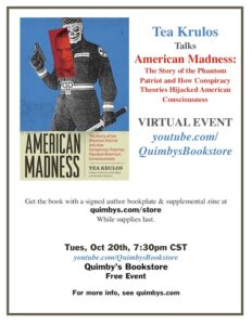 Tea Krulos Talks American Madness: The Story of the Phantom Patriot and ...