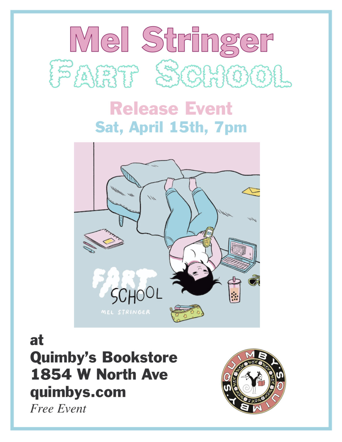 Mel Stringer Fart School Release Event, In Conversation With Kevin ...