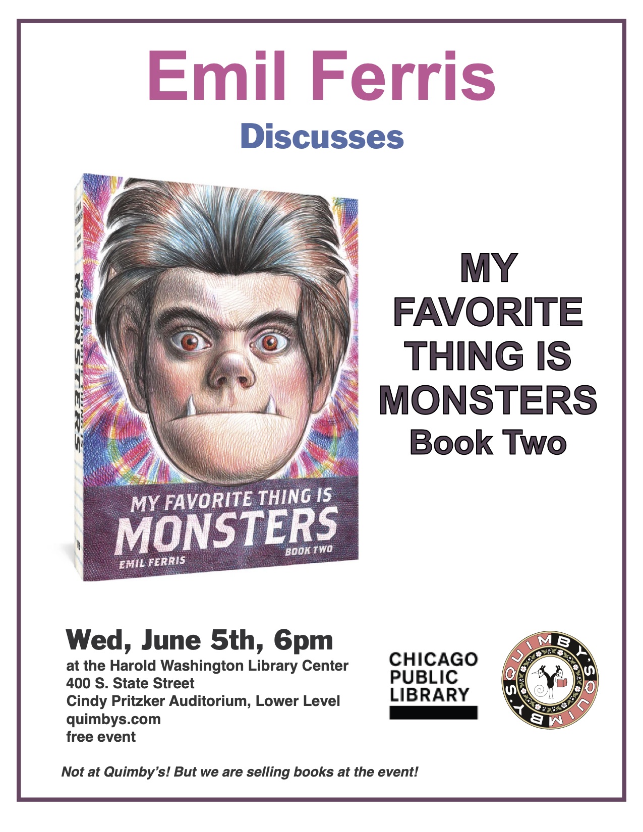 Quimby’s Offsite: Emil Ferris Discusses My Favorite Thing Is Monsters ...